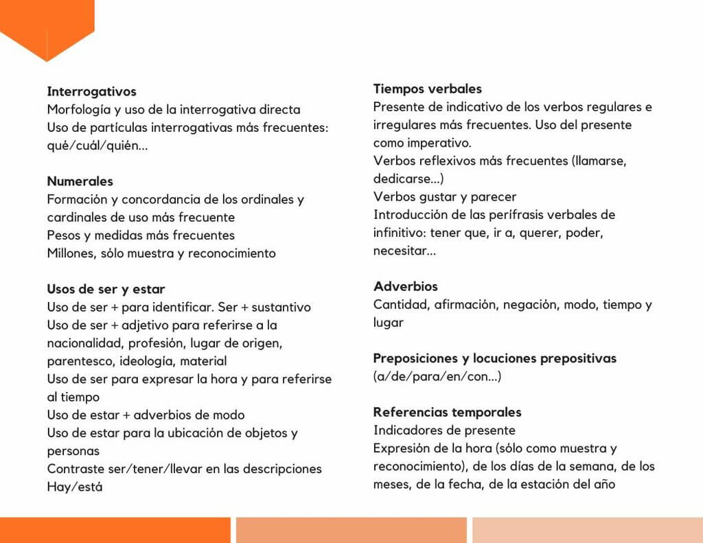 Curso de español nivel A1 - Instituto Hispánico de Murcia